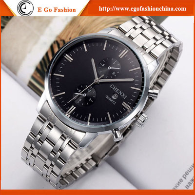 071A Fashion Watches for Man Stainless Steel Watch Casual Watches Men 2 Dials Retro Watch