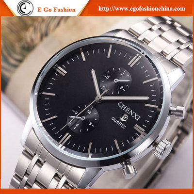 071A Fashion Watches for Man Stainless Steel Watch Casual Watches Men 2 Dials Retro Watch