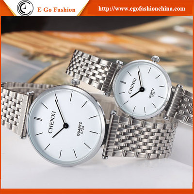 072A Couple Watch Unisex Watch Stainless Steel Watch Quartz Analog E Go Fashion Watch Man