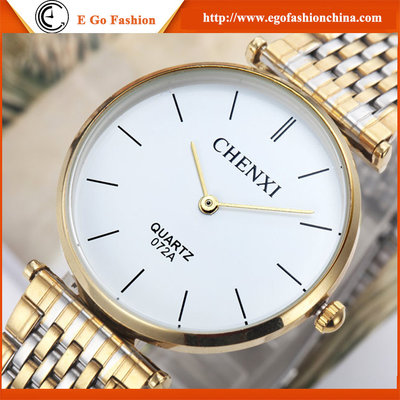 072A Couple Watch Unisex Watch Stainless Steel Watch Quartz Analog E Go Fashion Watch Man