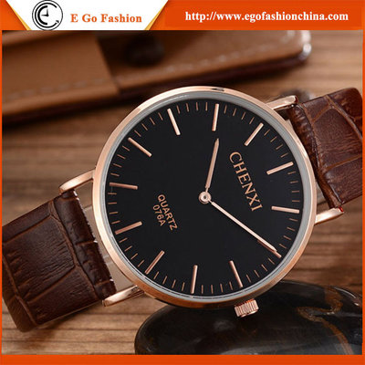 076A Genuine Leather Watch PU Leather Strap Watches Unisex Watch Sports Watch Casual Watch