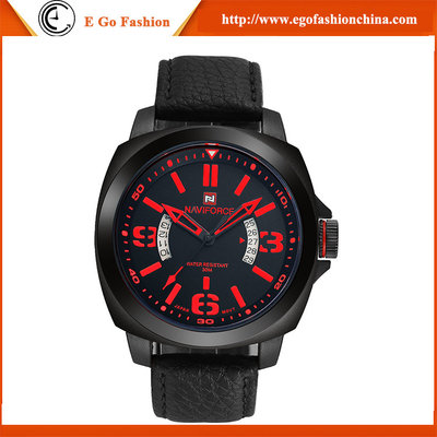 Leather Watches for Man Stainless Steel Back Watch Fashion Sports Watch Day&Date Watches