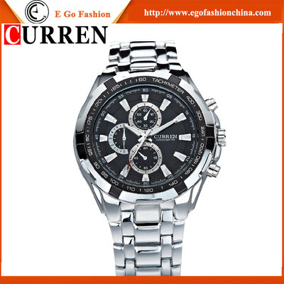2016 New Arrivals Full Stainless Steel Watch Quartz Analog Watches for Man Men's Watches