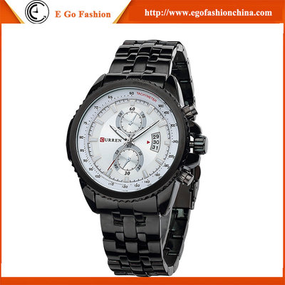 Rose Gold Case Back Watch CURREN Watches for Man Business Men Watch Quartz Analog Watch