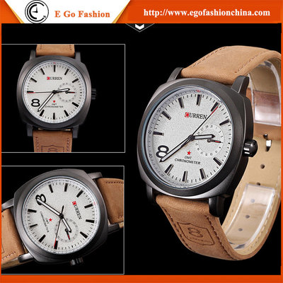 CURREN 8139 Fashion Jewelry Watches Man Sports Watch Quartz Analog Watch Leather Watches