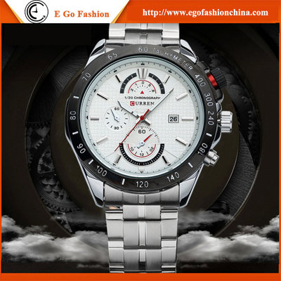 CURREN 8148 CE ROHS Certificate Fashion Watches Full Stainless Steel Watch Quartz Watches