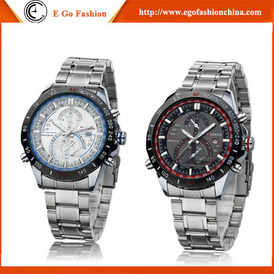 Fashion Wristwatch Man Men's Watch Quartz Watch Big Dial Watch Full Stainless Steel Watch