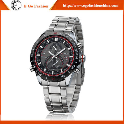Fashion Wristwatch Man Men's Watch Quartz Watch Big Dial Watch Full Stainless Steel Watch