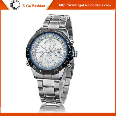 Fashion Wristwatch Man Men's Watch Quartz Watch Big Dial Watch Full Stainless Steel Watch