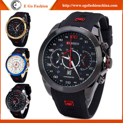 Fashion Jewelry Wholesale Gift Watch Man Men's Quartz Watch Rose Gold Curren Watch Sports