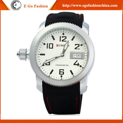 3 Colors Available Red White Blue Stainless Steel Watch Fashion Quartz Watch Date Watches