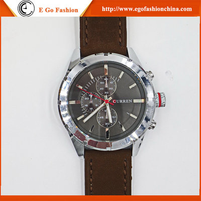 Cool Man Watch Stainless Steel Quartz Watch Genuine Leather Watch Original CURREN Watches