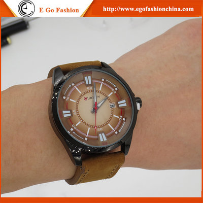 Fashion Jewelry Wholesale Men Watch CURREN Watch 4 Colors Available Leather Sports Watch