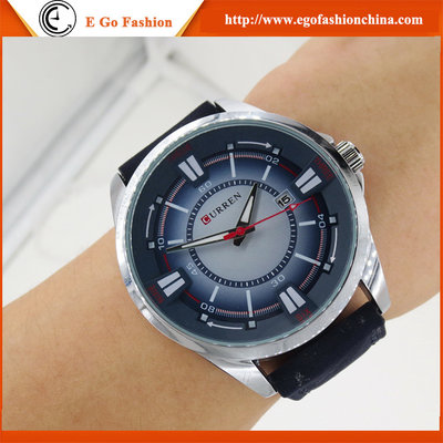 Fashion Jewelry Wholesale Men Watch CURREN Watch 4 Colors Available Leather Sports Watch