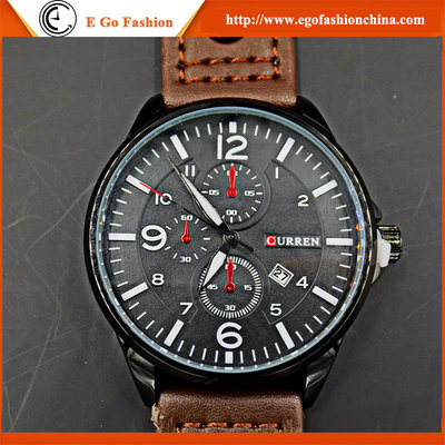 Different Colors Available Top Quality Wholesale Watch Low MOQ 20PCS Genuine Leather Watch
