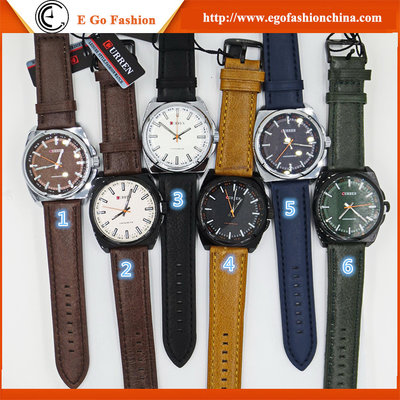 Business Watch Cool Man Watch Classic Watches for Men Leather Watch Big Dial Watch New