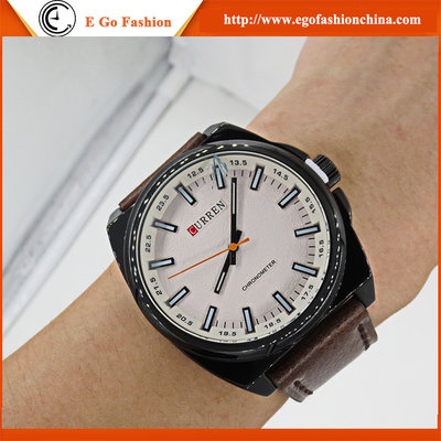 Business Watch Cool Man Watch Classic Watches for Men Leather Watch Big Dial Watch New