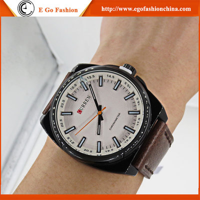 Business Watch Cool Man Watch Classic Watches for Men Leather Watch Big Dial Watch New