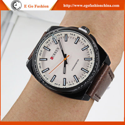 Business Watch Cool Man Watch Classic Watches for Men Leather Watch Big Dial Watch New
