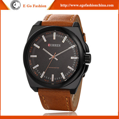 Business Watch Cool Man Watch Classic Watches for Men Leather Watch Big Dial Watch New