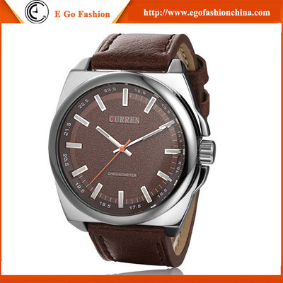 Vampire's Dairy Movie Watch Stainless Steel Back Watch CURREN 8168 Mens Watches Leather