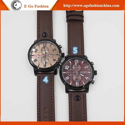 8192 Chronometer Stainless Steel Watch Fashion Casual Watches Quartz Analog Watch Leather