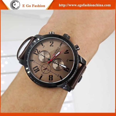 CURREN Watch Unisex Watches Sports Watch for Teenager Vintage Watch Genuine Leather Watch