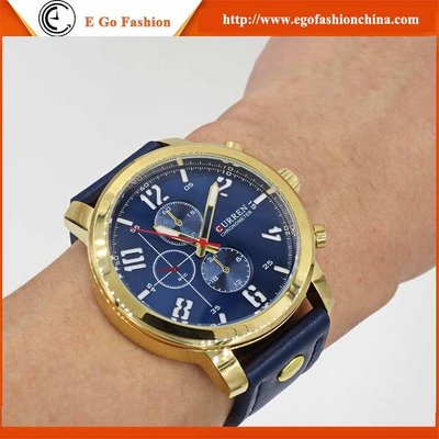 CURREN Watch Unisex Watches Sports Watch for Teenager Vintage Watch Genuine Leather Watch