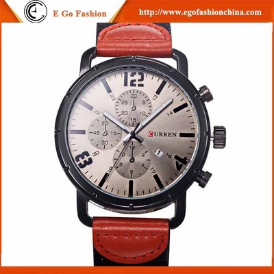 Guangzhou E Go Fashion Co., Ltd Effie Watch Stainless Steel CURREN Leather Watch Wholesale