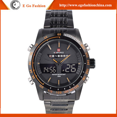 NAVIFORCE Watch 9024BBO Full Stainless Steel Watch Quartz Analog Watches Japan Watch New