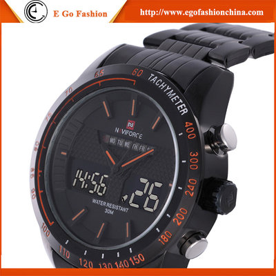 NAVIFORCE Watch 9024BBO Full Stainless Steel Watch Quartz Analog Watches Japan Watch New