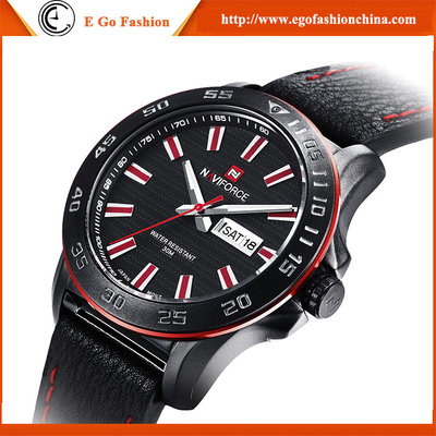 Black Brown Vintage Watch for Business Man Genuine Cow Leather Watch Quartz Watch for Man