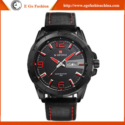 Black Brown Plate Business Watch Naviforce Watches Man Quartz Analog Watch Fashion Watches