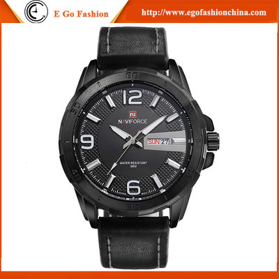 Black Brown Plate Business Watch Naviforce Watches Man Quartz Analog Watch Fashion Watches