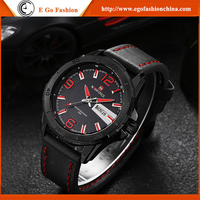 Black Brown Plate Business Watch Naviforce Watches Man Quartz Analog Watch Fashion Watches