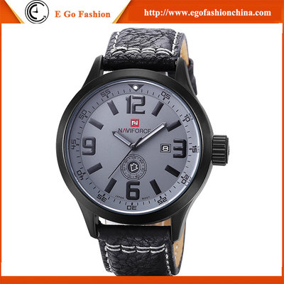 3 6 9 12 Naviforce Watch for Man Stainless Steel Back Watches Retro Leather Watch Sports