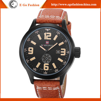Oversize Big Wristwatch Low MOQ China Watch Supplier Genuine Cow Leather Watch Sport Watch