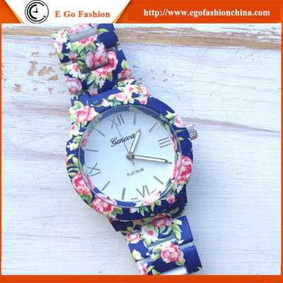 Geneva Watch Women Watches Girl Wristwatch Female Watch Rose Flower OEM Watch Luxury Watch