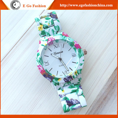 Geneva Watch Women Watches Girl Wristwatch Female Watch Rose Flower OEM Watch Luxury Watch