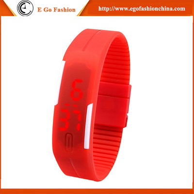 Black Red Orange Watch Quartz Analog Watch Unisex Boys Girls Kids Watch Slap LED Watches