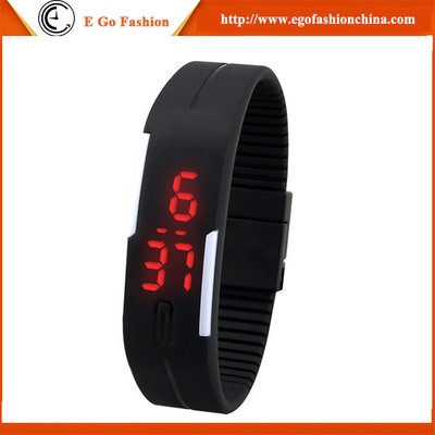 Black Red Orange Watch Quartz Analog Watch Unisex Boys Girls Kids Watch Slap LED Watches
