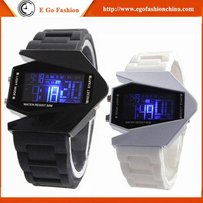 Pilot Watch Plane Shape Soldier Fashion Casual Watches Boy Girl Sports Watch LED Watch OEM