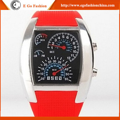 Cheap Christmas Gift Watches Unisex Wristwatch Silicone Watch CE Rohs Sports Watch LED New