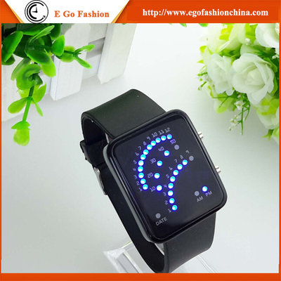 E Go Fashion OEM Watches for Man Sports Watch Quartz Analog Watch LED Watch Silicone Watch