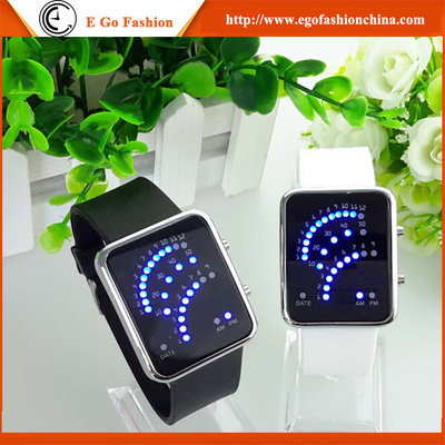 E Go Fashion OEM Watches for Man Sports Watch Quartz Analog Watch LED Watch Silicone Watch