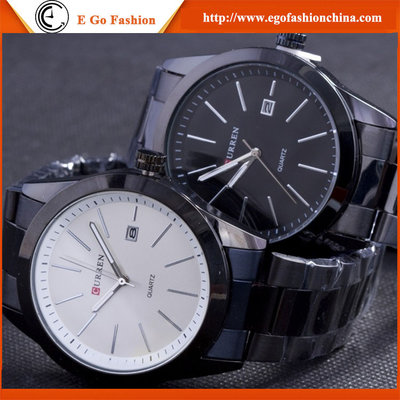 Fashion Watch Accessories Stainless Steel Quartz Analog Watches Men CURREN 8091 Business
