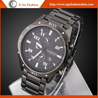 Fashion Business Watch CURREN 8021 Top Brand Wholesale Small Order Stainless Steel Watch