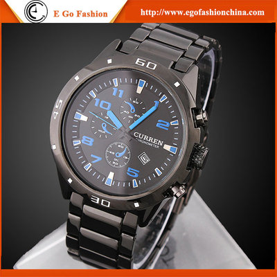 Fashion Business Watch CURREN 8021 Top Brand Wholesale Small Order Stainless Steel Watch