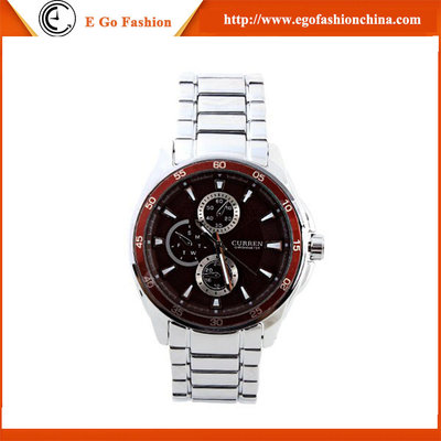 Model No. 8076 Stainless Steel Watch Fashion Business Watches Gift Wristwatch Curren Watch