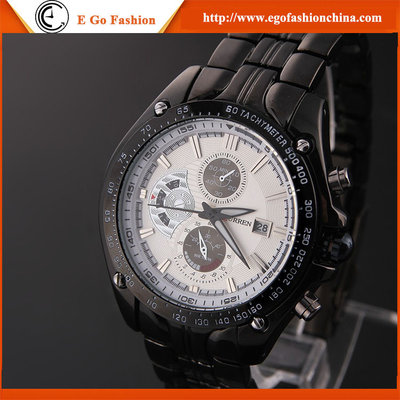 8083 Sport Watch Business Men Watches 3 Knobs Subdials for Decoration Wristwatch Curren